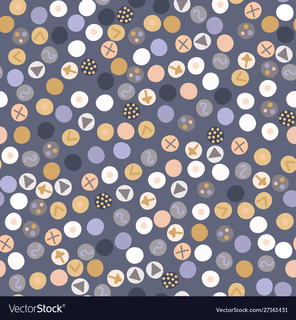 Bright geometric tiny polka dot seamless pattern Vector Image
