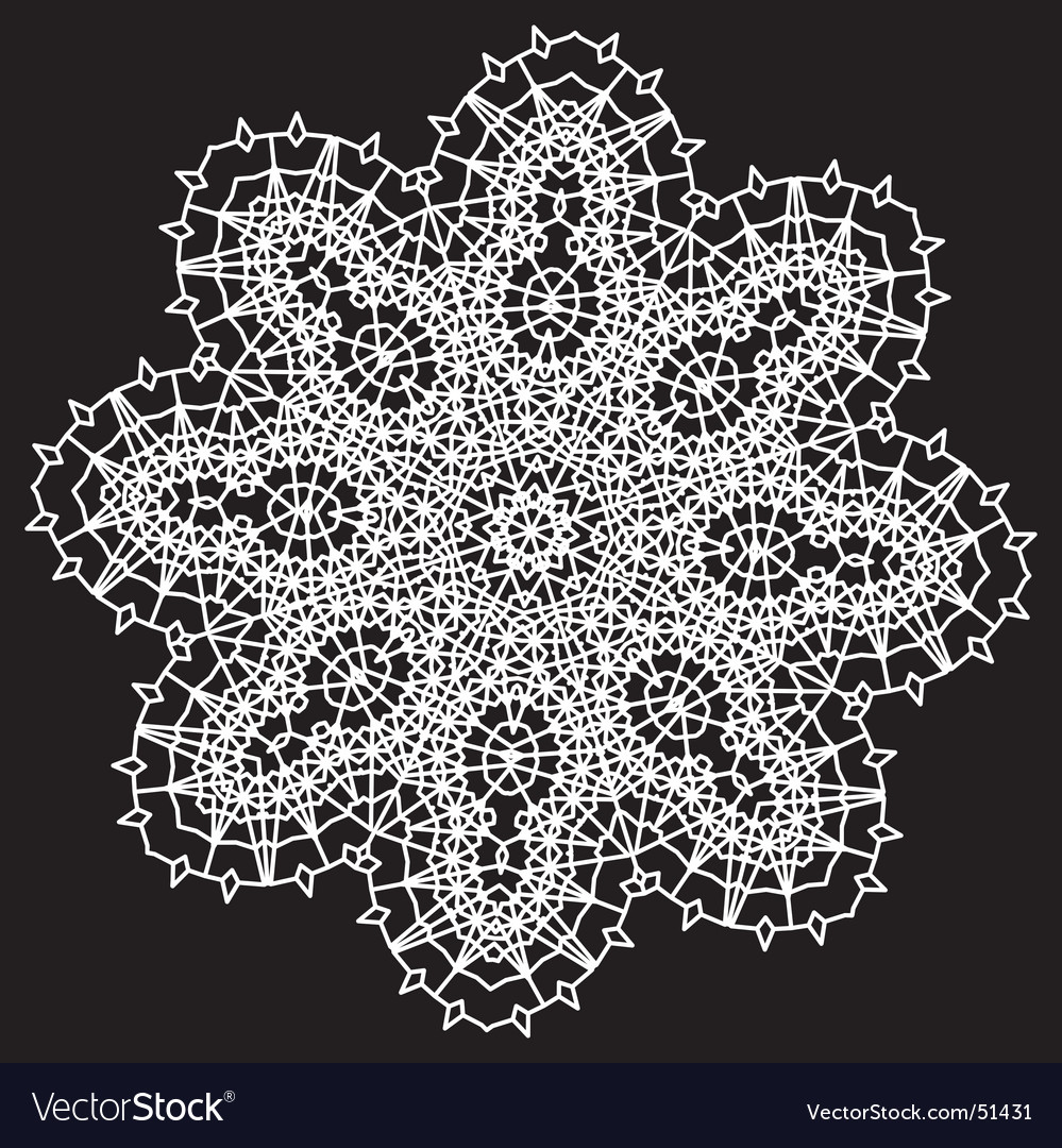 Doily Royalty Free Vector Image - VectorStock