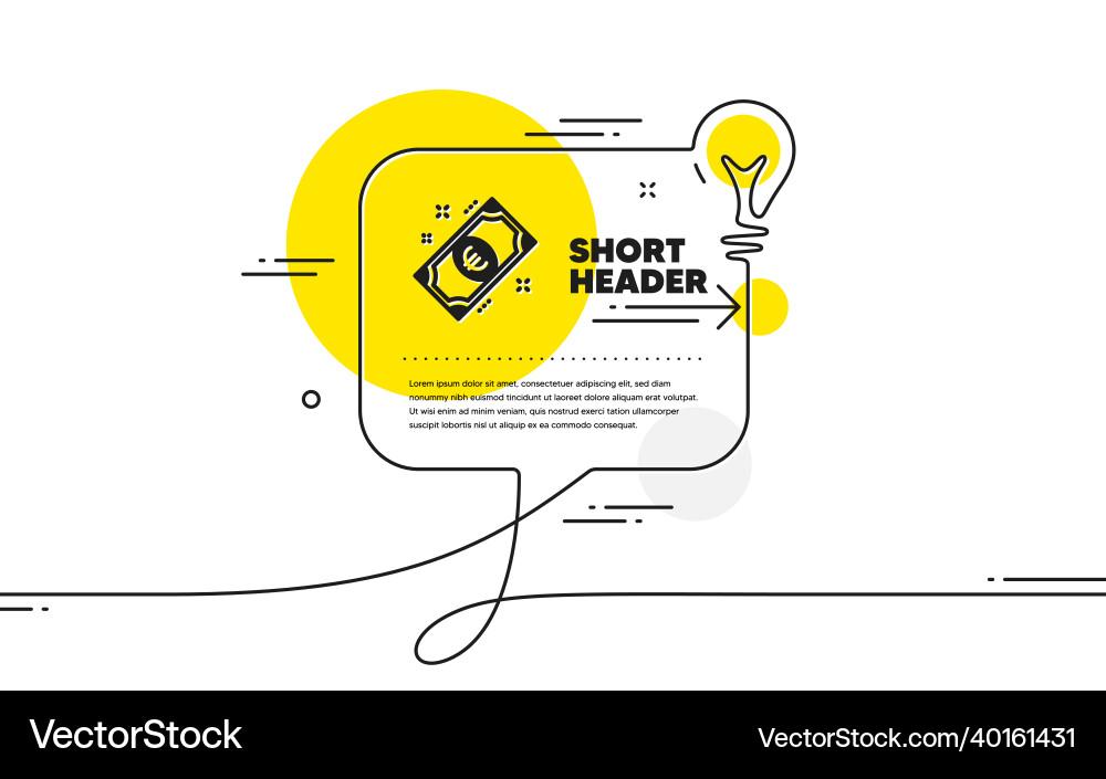 Euro money icon payment method sign Royalty Free Vector