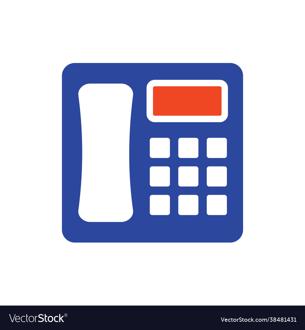 Phone outline flat glyph icon workspace sign Vector Image