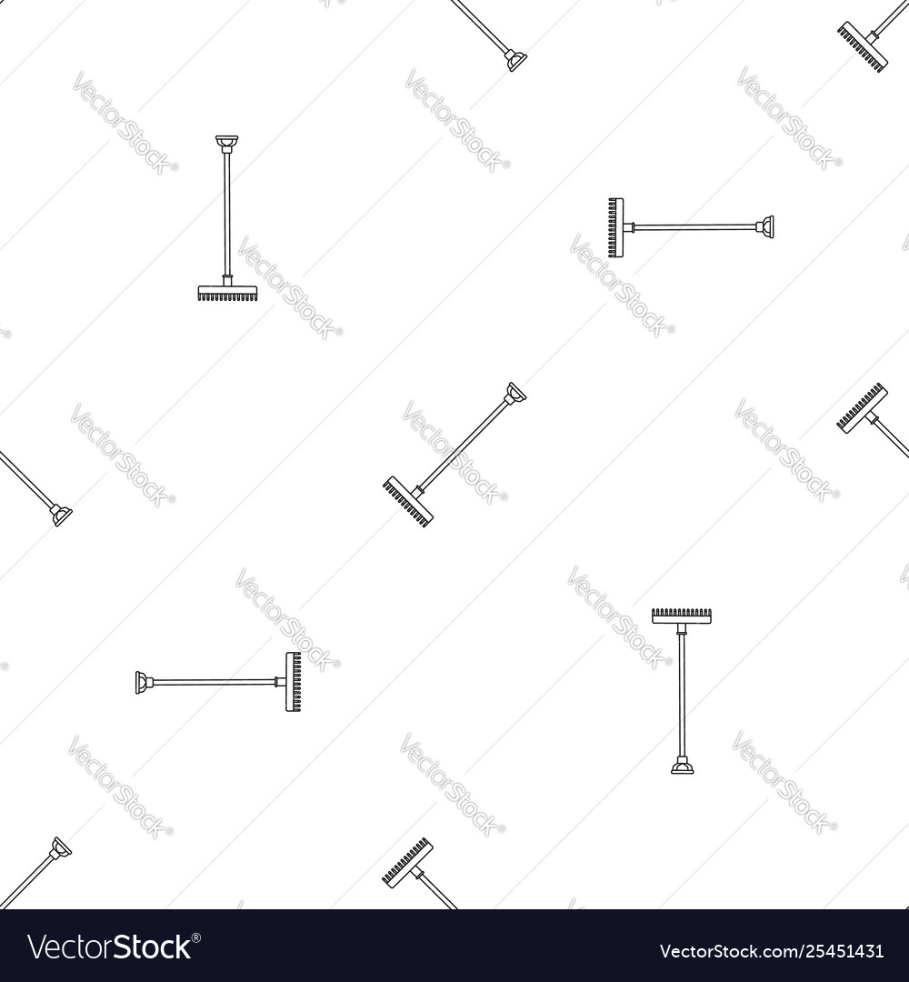 Rake pattern seamless Royalty Free Vector Image