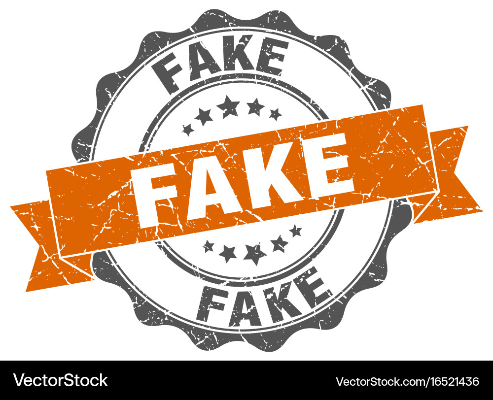 Fake stamp sign seal Royalty Free Vector Image