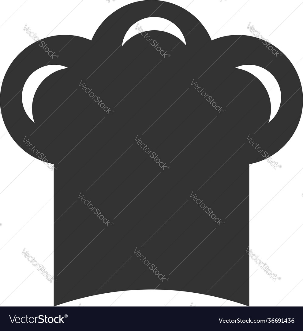 Icon chef hat Royalty Free Vector Image - VectorStock