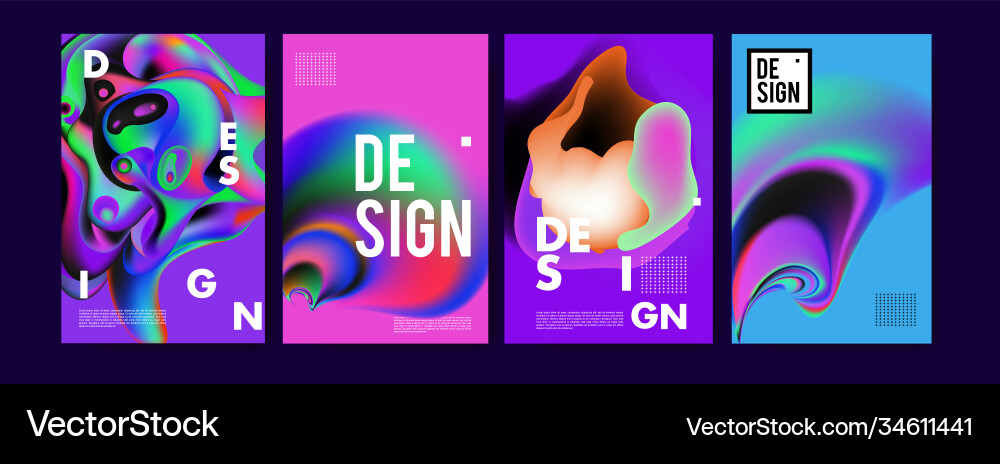 Abstract colorful liquid and fluid colors Vector Image