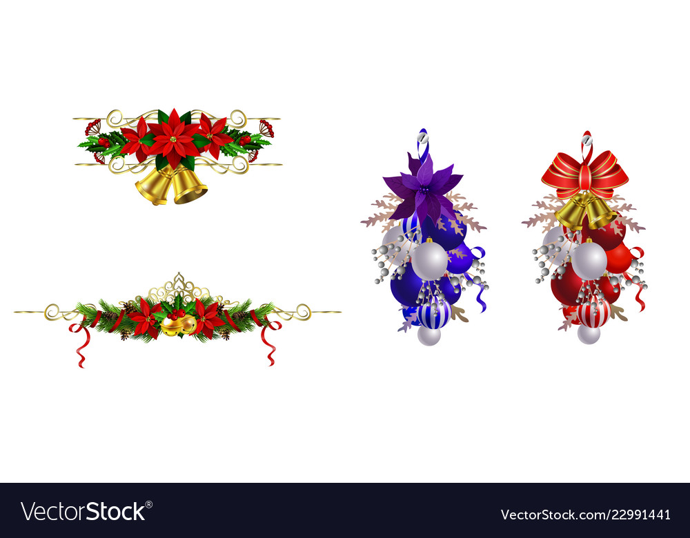 Christmas elements for your designs Royalty Free Vector