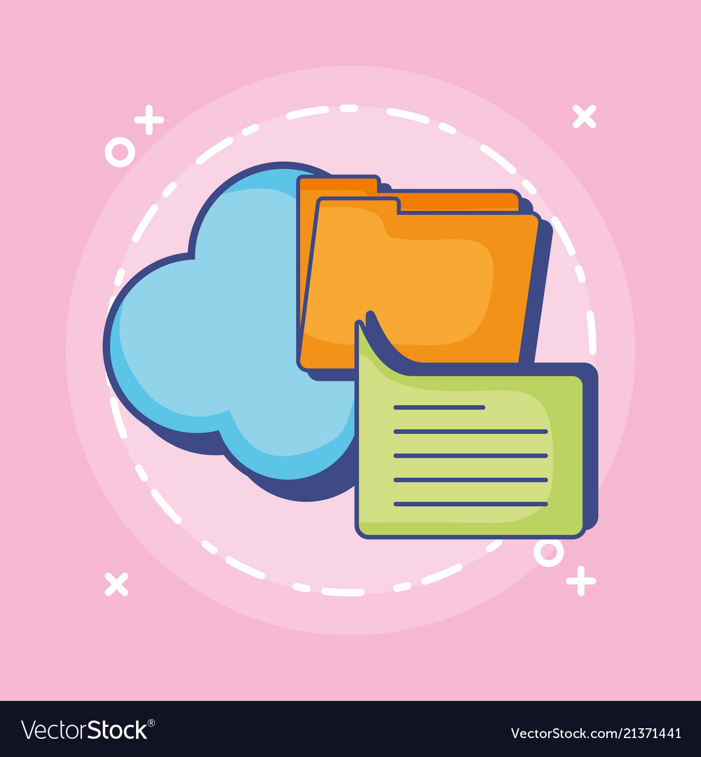 Document folder design Royalty Free Vector Image