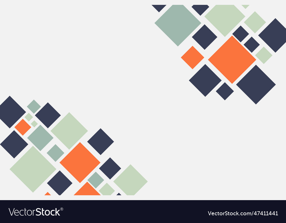 Geometric rectangles frame with space for text Vector Image