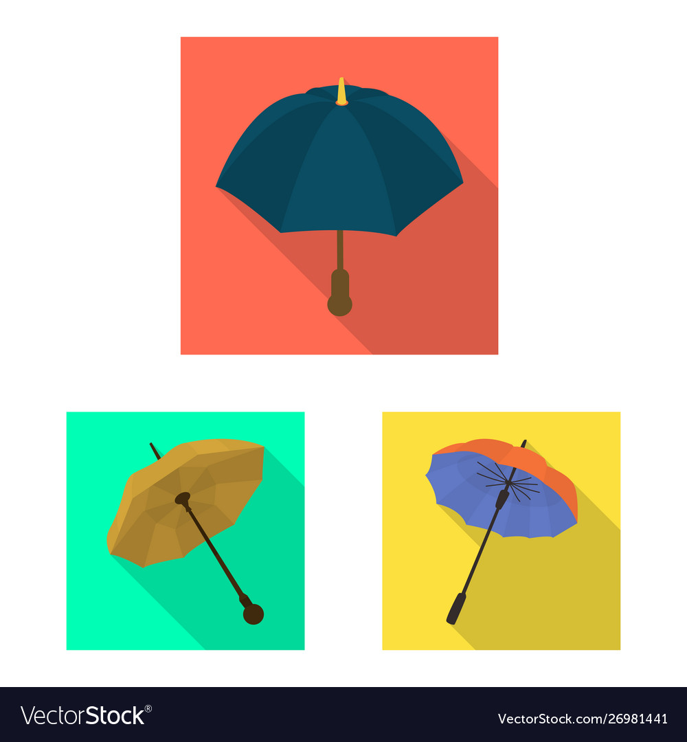 Isolated Object Protection And Closed Logo Set Vector Image