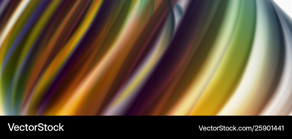Modern liquid color flow on white - colorful Vector Image