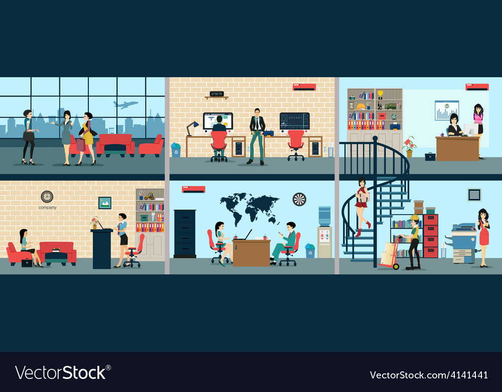 Workplace Royalty Free Vector Image - VectorStock