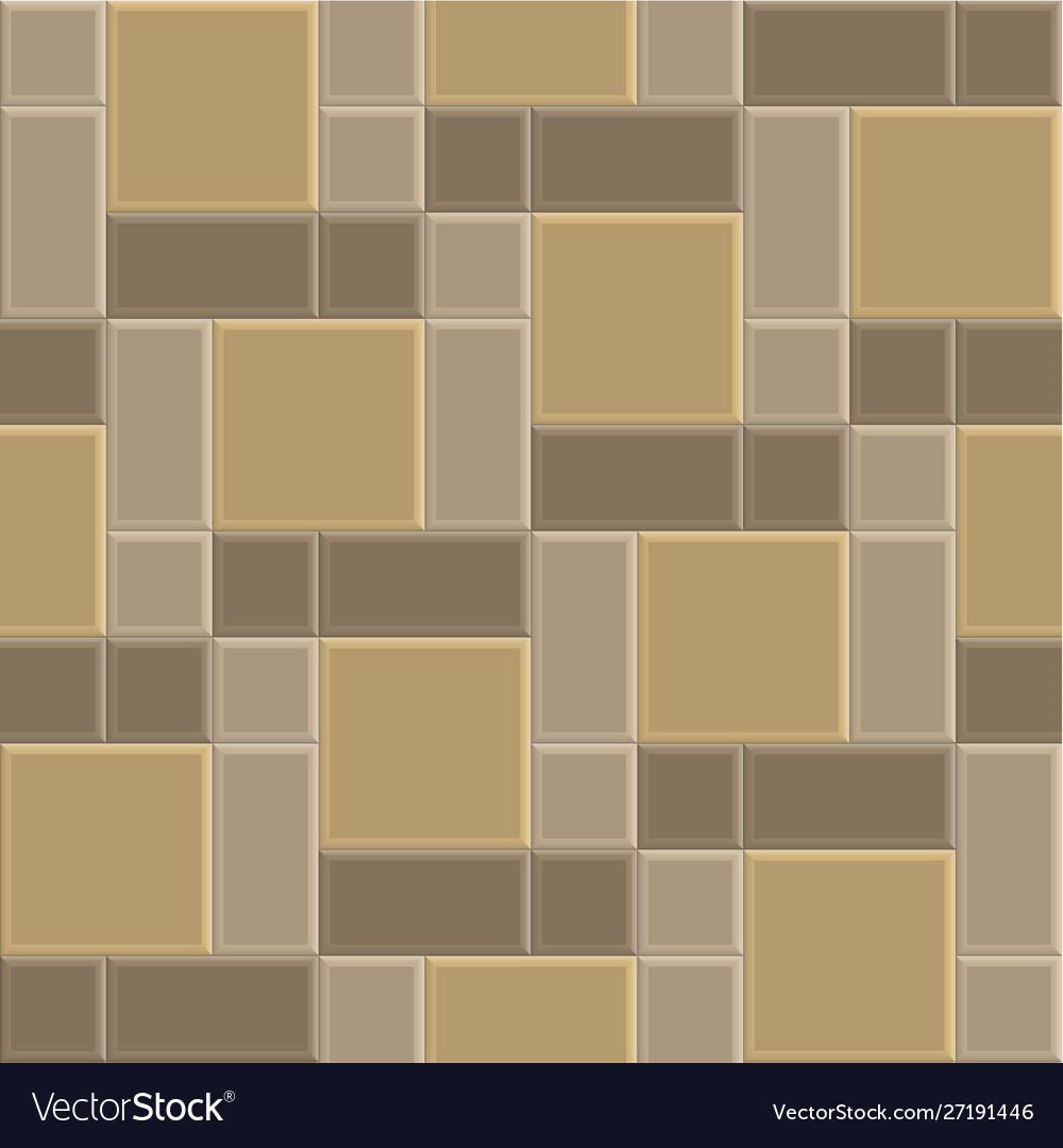 3d brick stone pathway pattern Royalty Free Vector Image