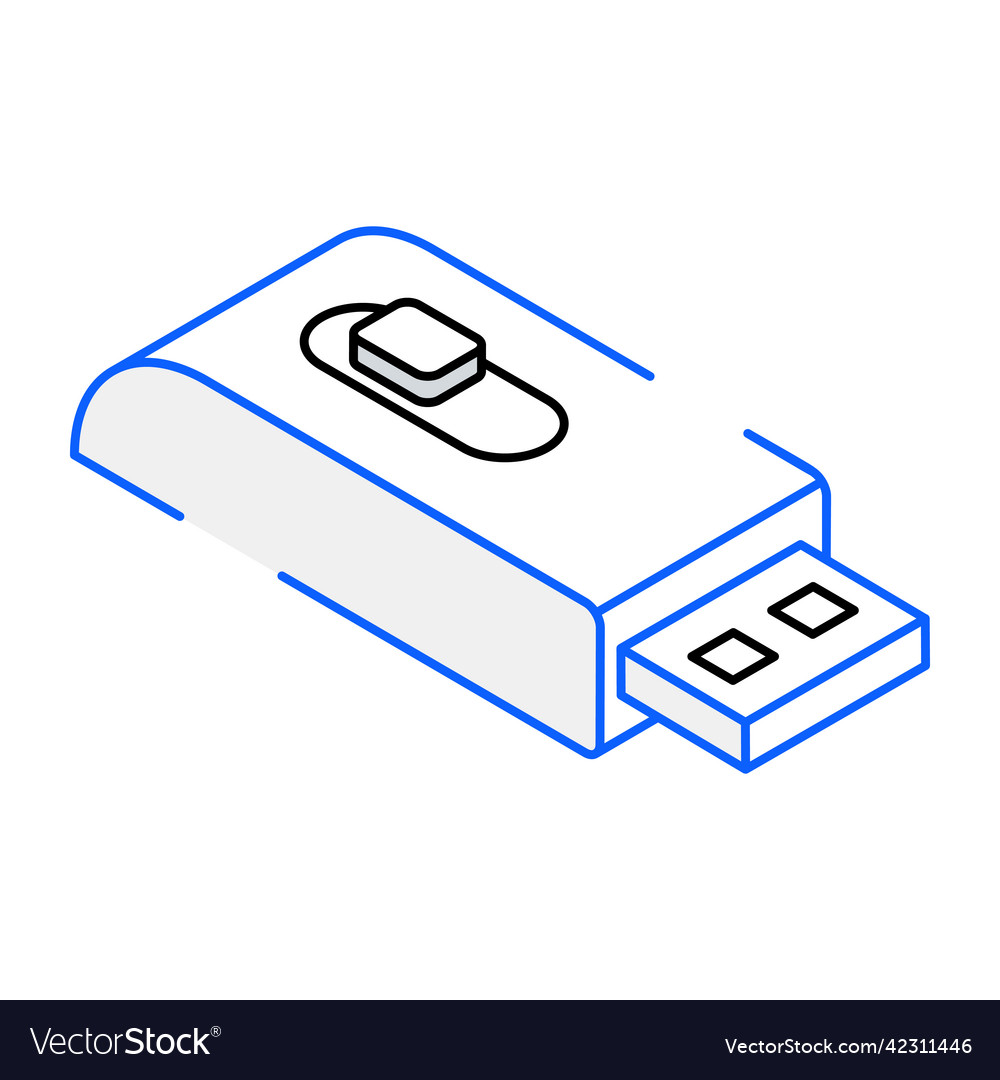 Flash drive Royalty Free Vector Image - VectorStock