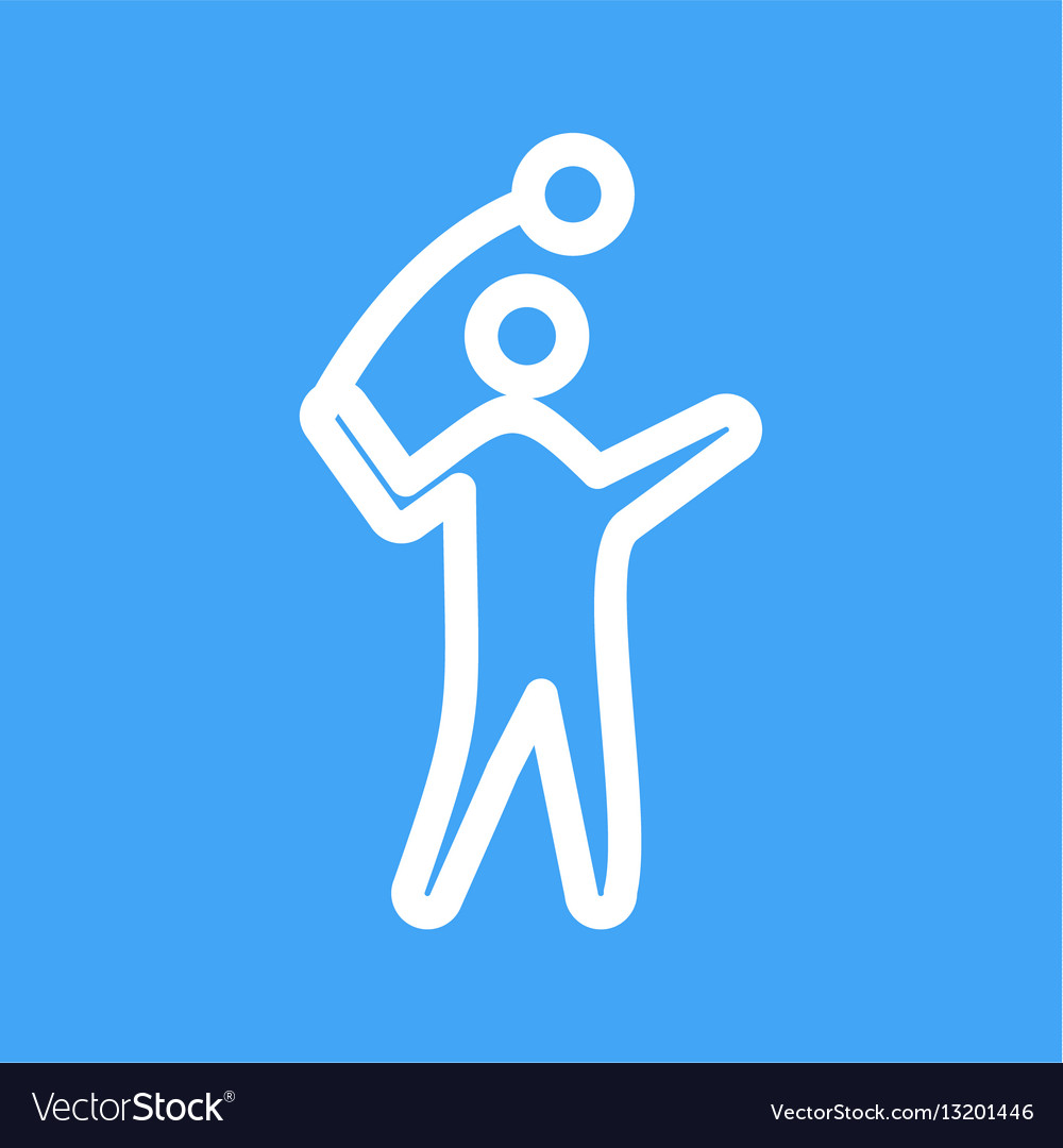 Hammer throw Royalty Free Vector Image - VectorStock