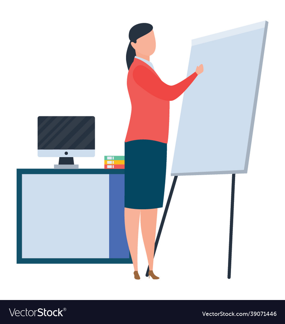 Presentation preparation Royalty Free Vector Image