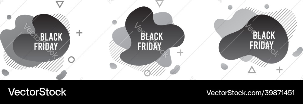 Black friday on white Royalty Free Vector Image
