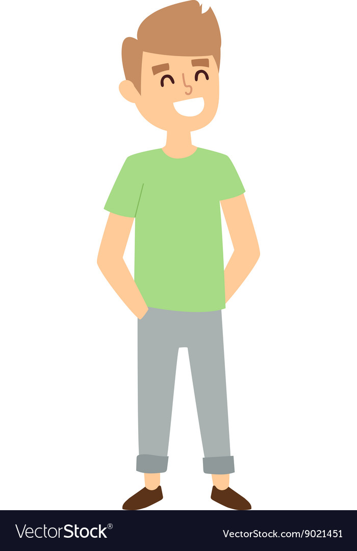 Boy stands Royalty Free Vector Image - VectorStock Boy stands Royalty Free Vector Image - VectorStock