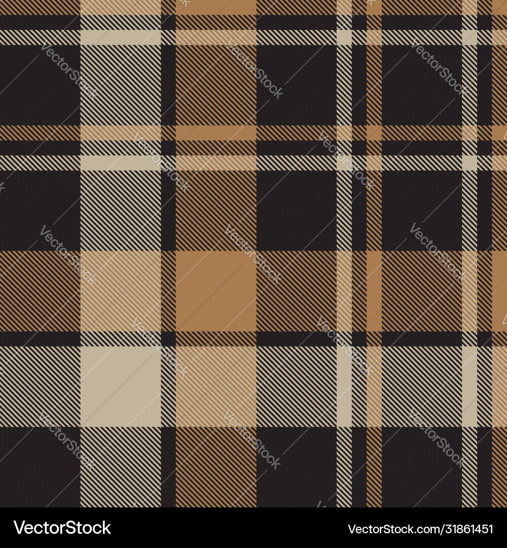 Brown plaid tartan seamless pattern Royalty Free Vector