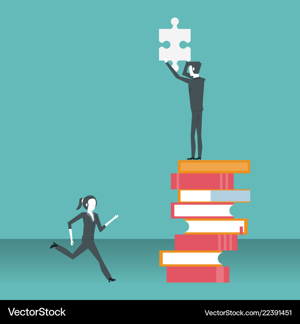Business partners cartoon Royalty Free Vector Image