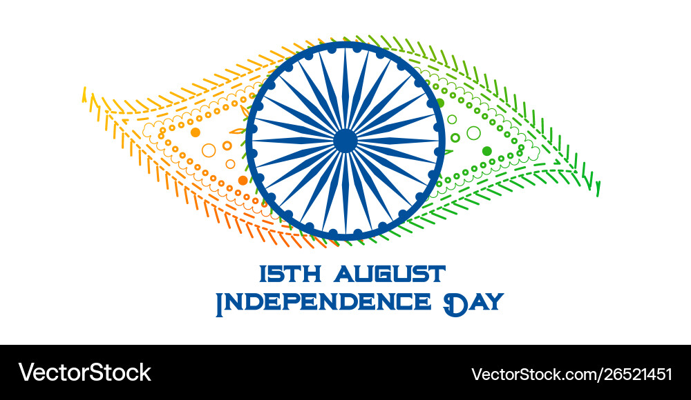 Creative happy independence day india banner Vector Image