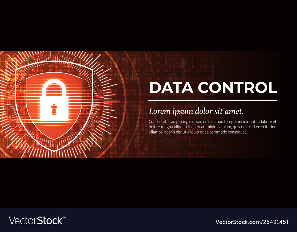 Data control the red modern background Royalty Free Vector