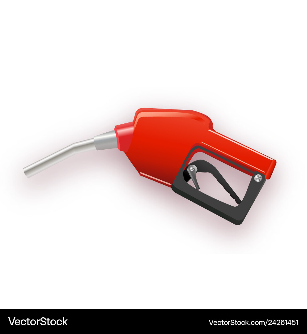 Fuel dispenser in simple 3d style Royalty Free Vector Image