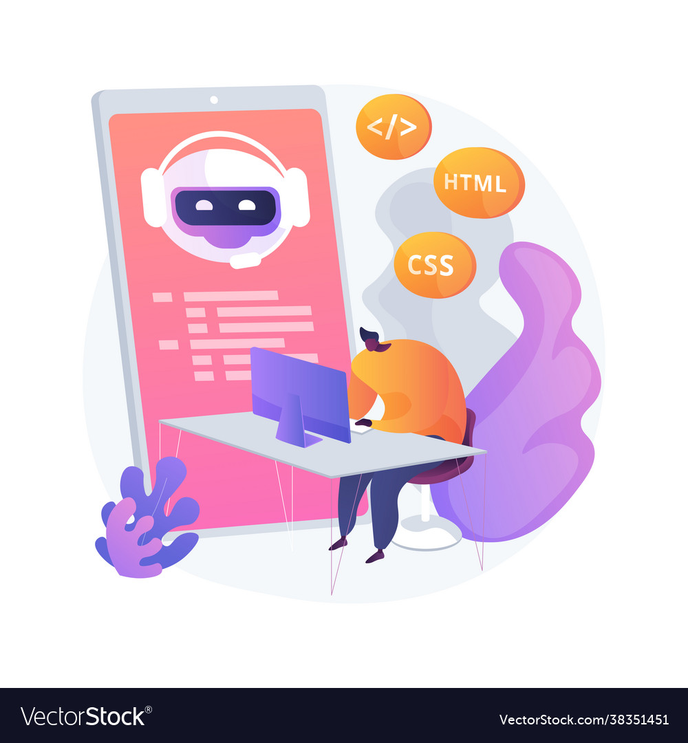 Java developer concept metaphor Royalty Free Vector Image