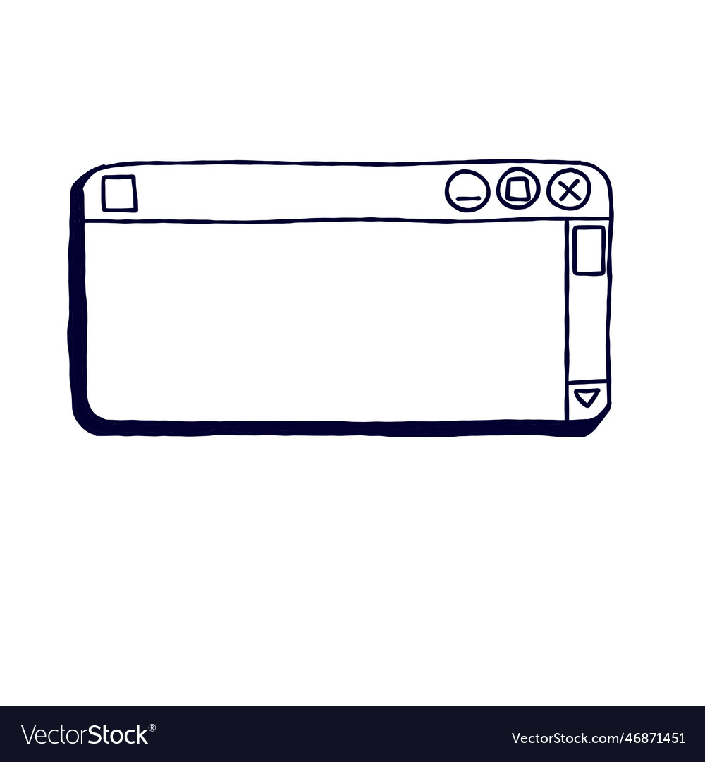 Retro computer interface Royalty Free Vector Image