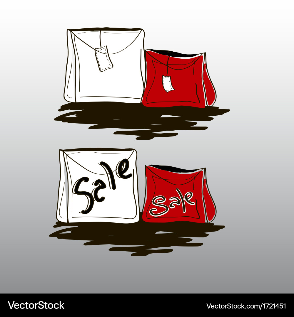 Sale bags Royalty Free Vector Image - VectorStock