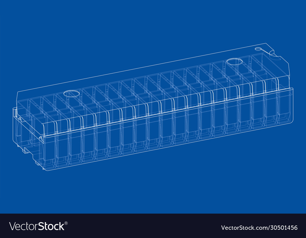 3d microchip rendering Royalty Free Vector Image
