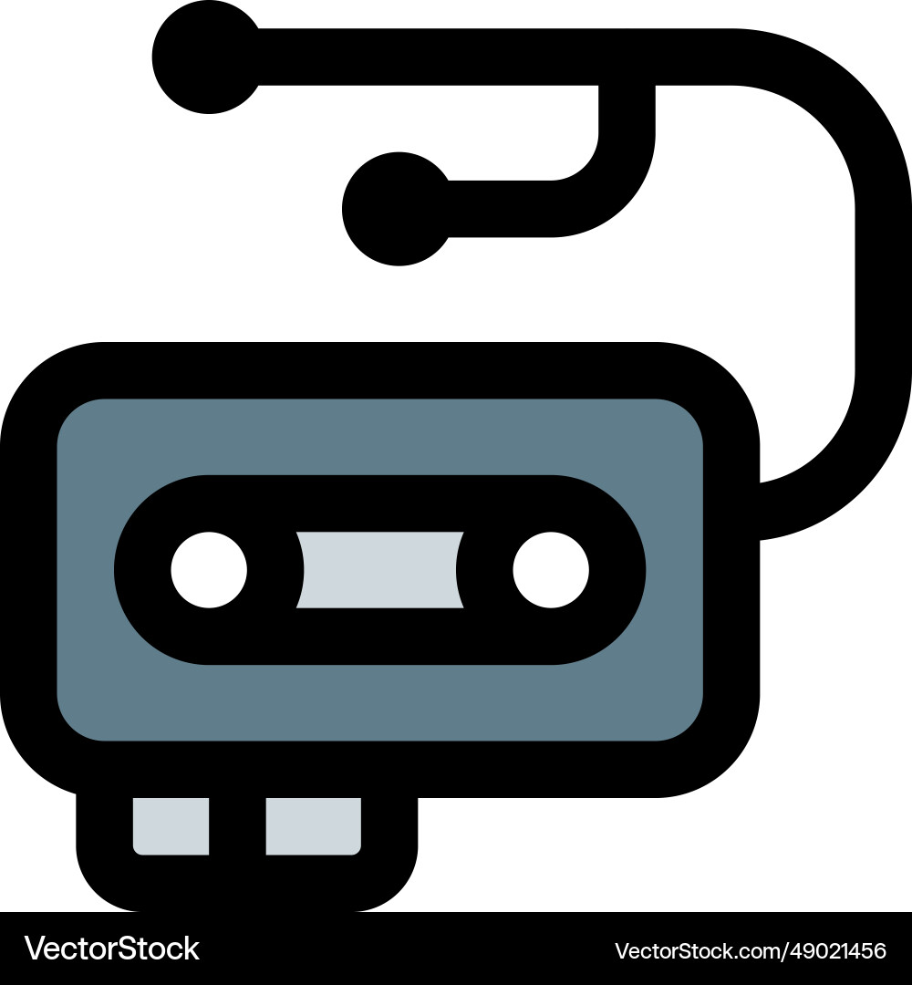 Antique device for audio recording and playback Vector Image