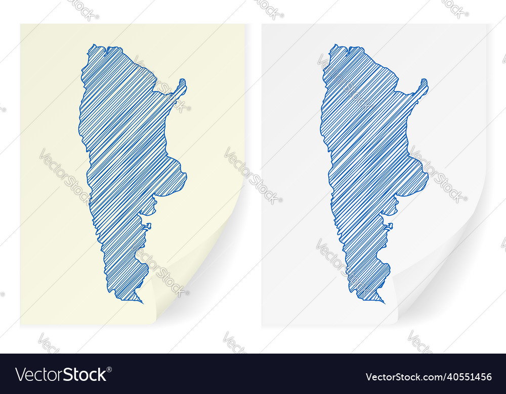 Argentina scribble map Royalty Free Vector Image