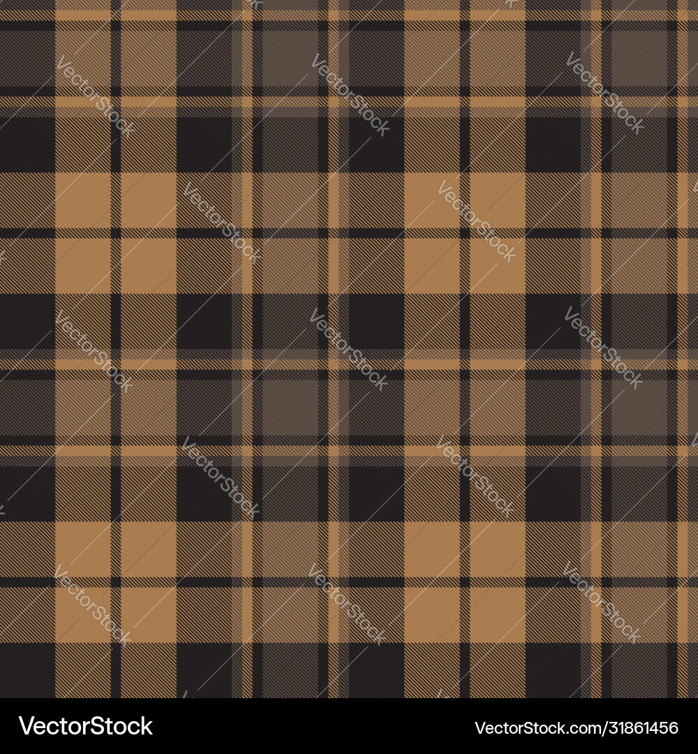 Brown plaid tartan seamless pattern Royalty Free Vector