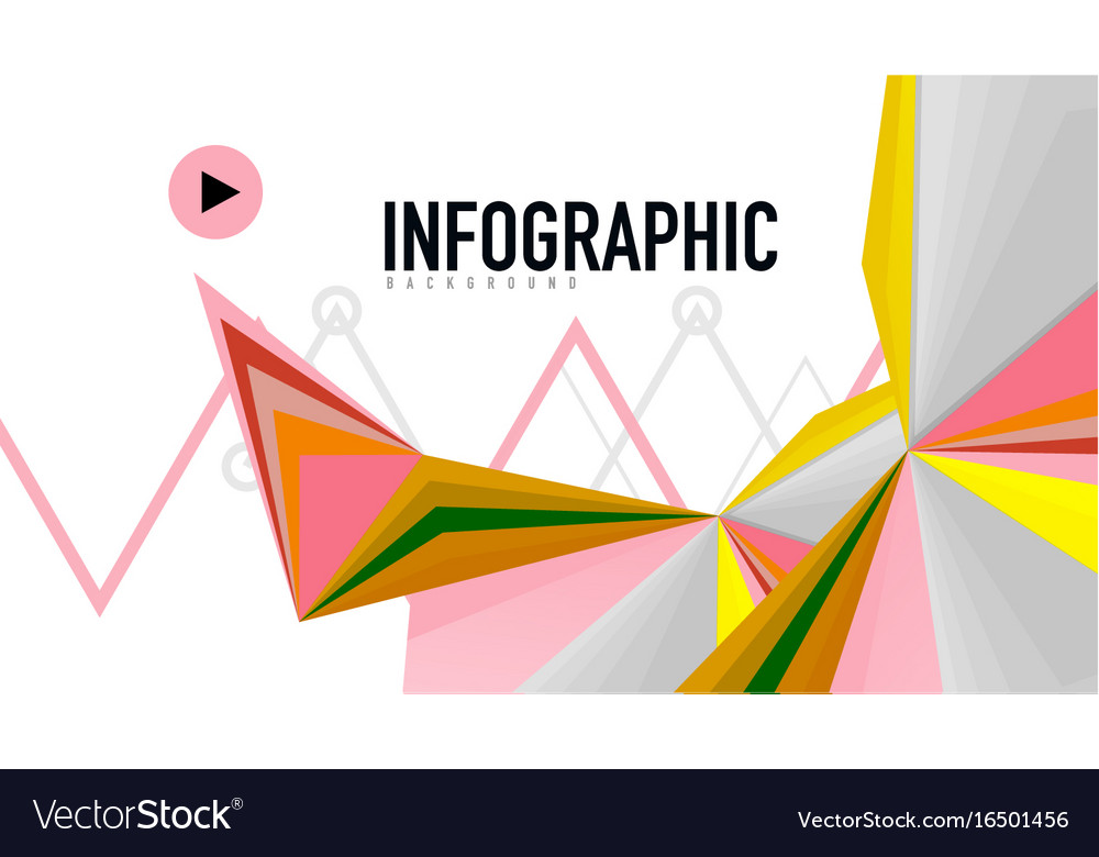 Modern triangle presentation template Royalty Free Vector