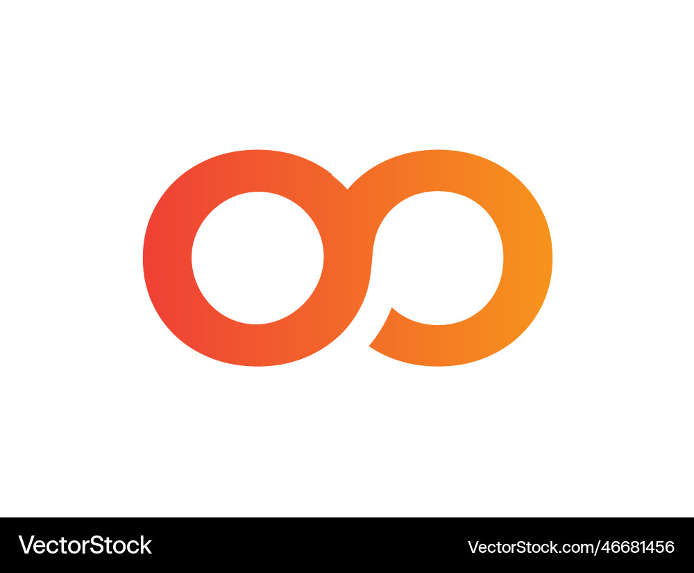 Op letter logo design letter logo Royalty Free Vector Image