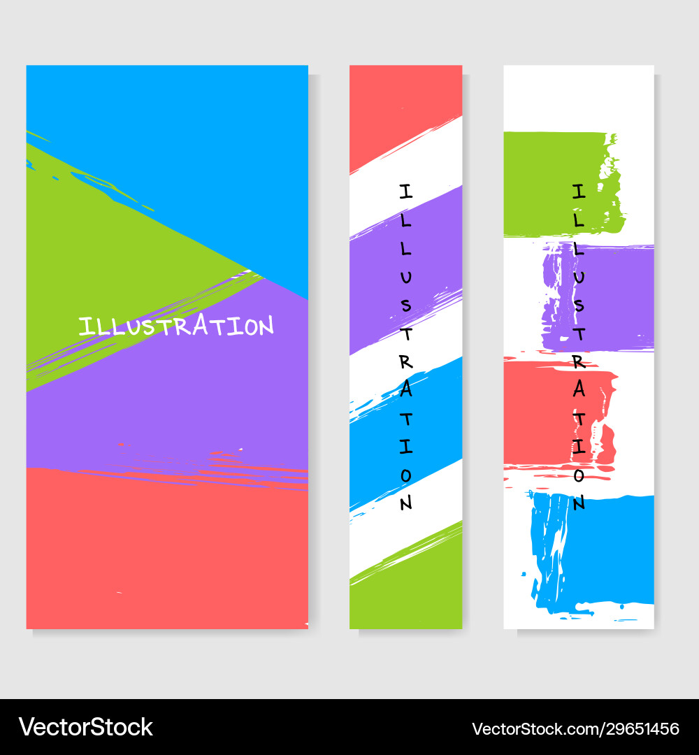 Paint brush banner colorful background Royalty Free Vector