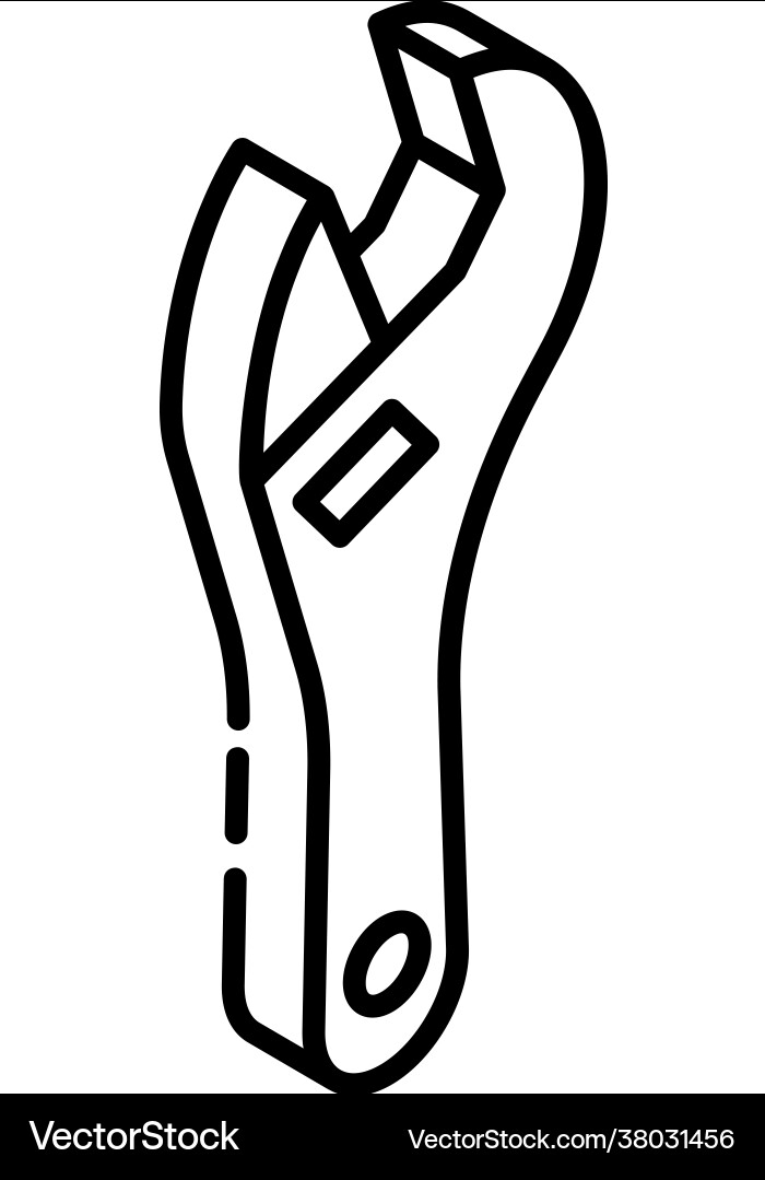 Spanner Royalty Free Vector Image - VectorStock