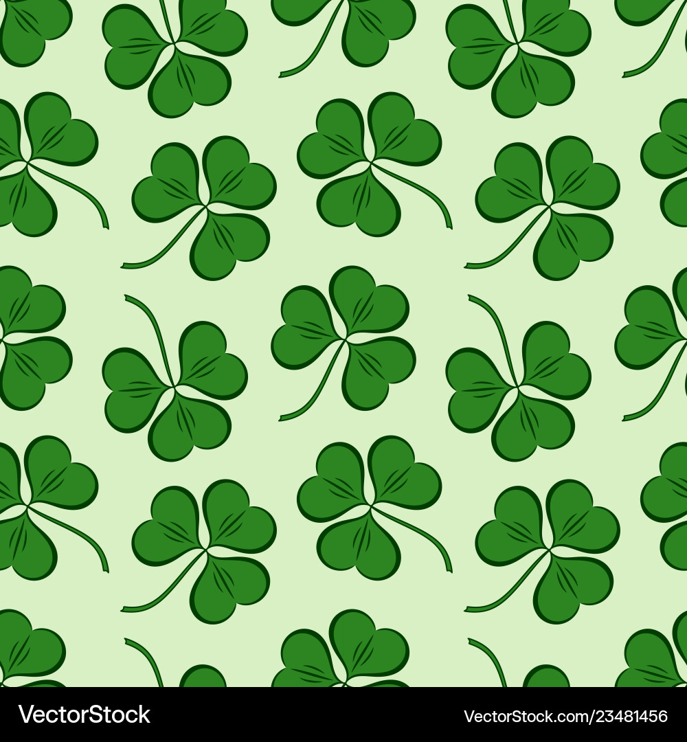St patricks day background in green colors Vector Image