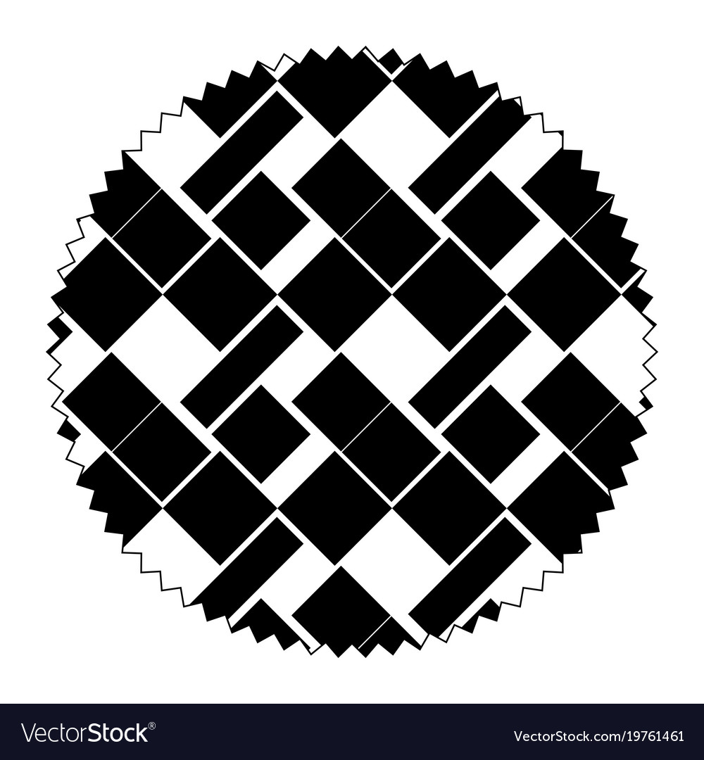 Circle with pattern seamless shapes background Vector Image