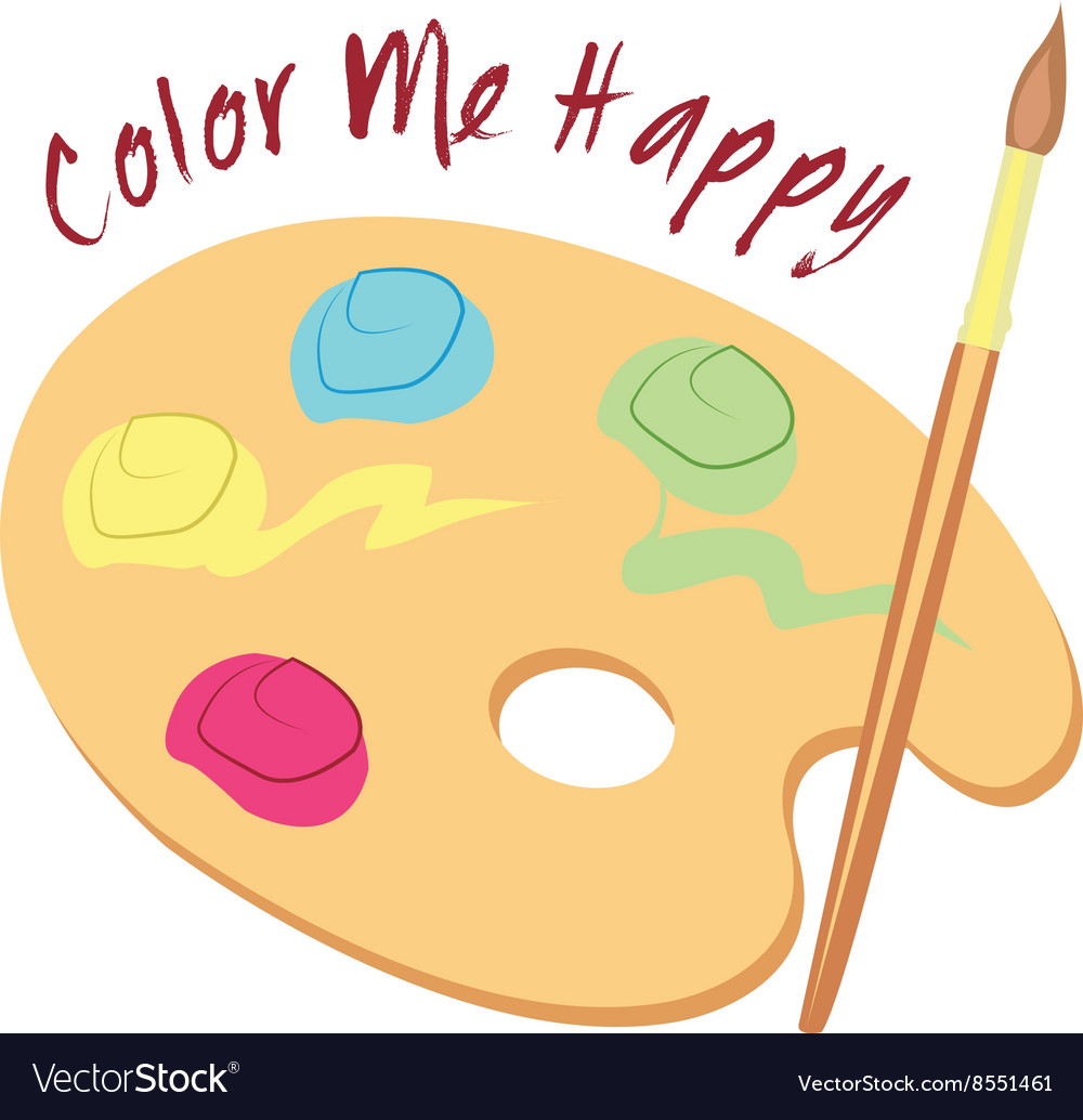 Color me happy Royalty Free Vector Image - VectorStock