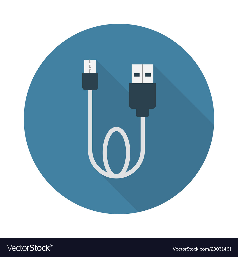 Data cable Royalty Free Vector Image - VectorStock
