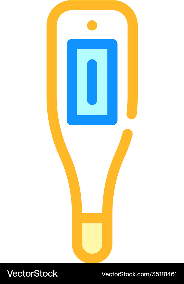 Electronic medical thermometer color icon Vector Image
