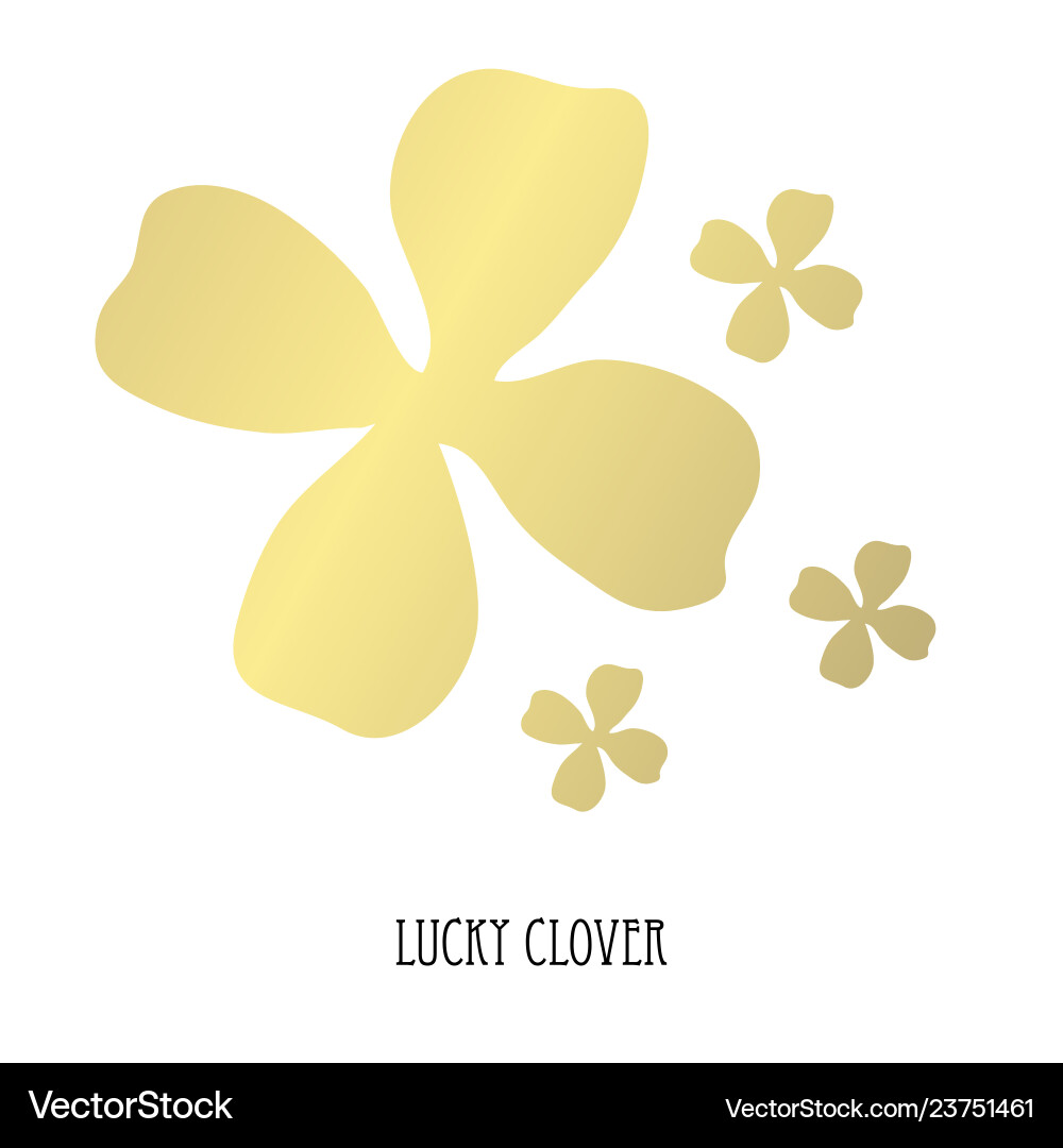 Golden floral decoration Royalty Free Vector Image