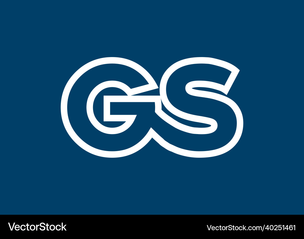 Gs letter logo and icon design template Royalty Free Vector