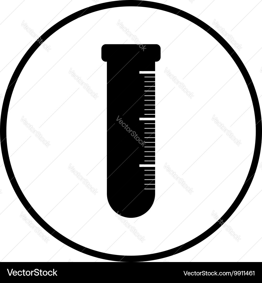 Icon of chemistry beaker Royalty Free Vector Image
