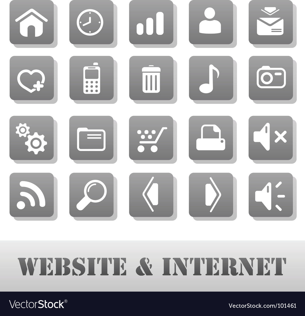 Internet and website Royalty Free Vector Image