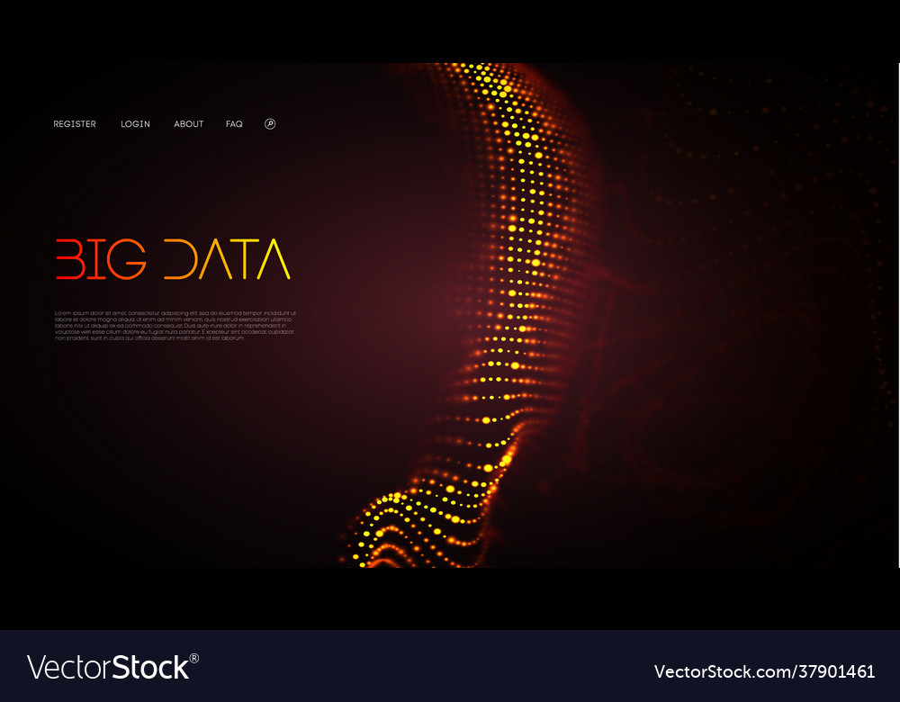 Internet technology big data Royalty Free Vector Image