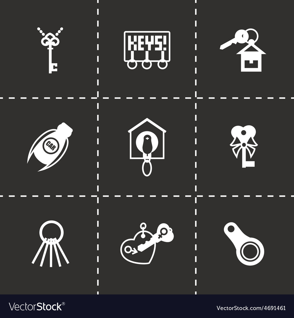 Key icon set Royalty Free Vector Image - VectorStock