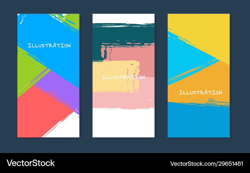 Paint brush banner colorful background Royalty Free Vector