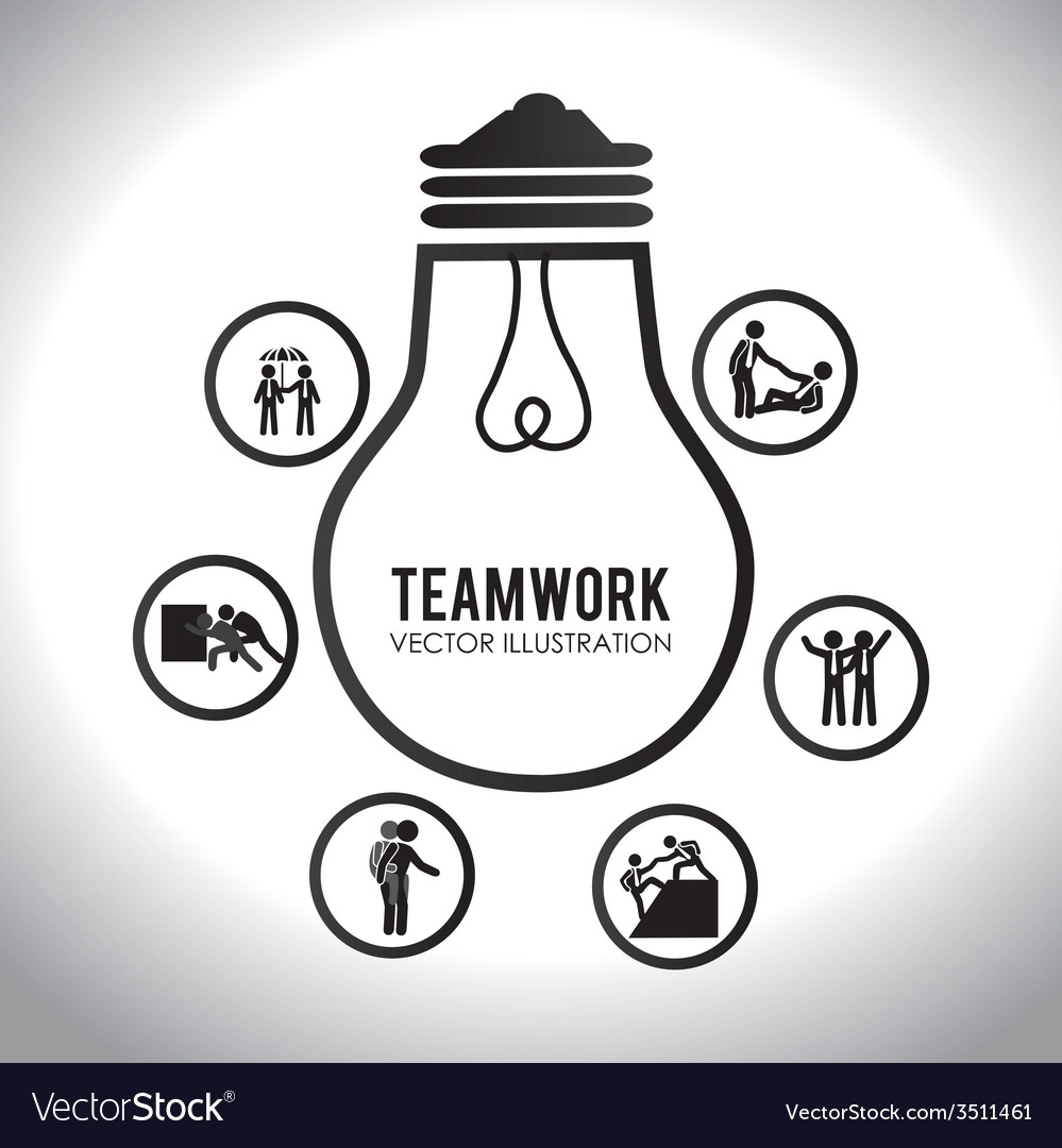 Teamwork design Royalty Free Vector Image - VectorStock