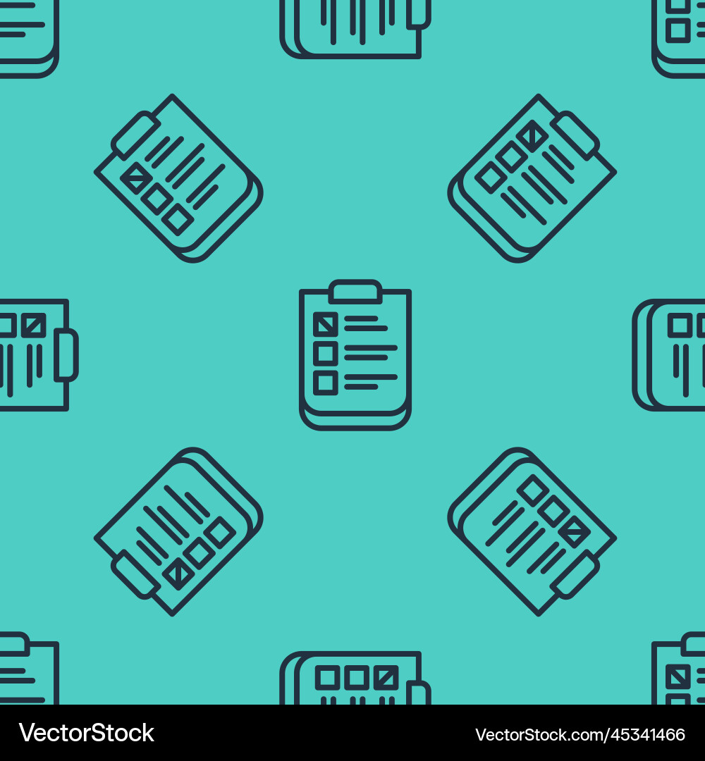 Black line psychological test icon isolated Vector Image